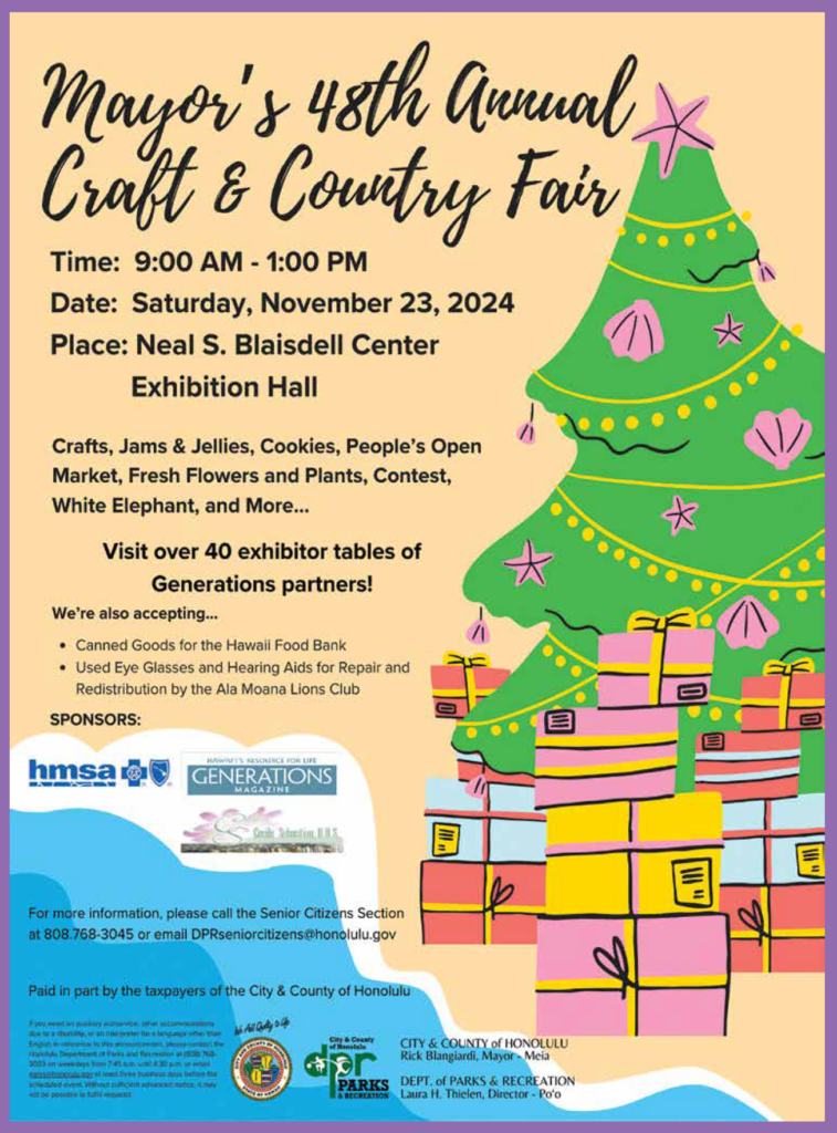 2024 Mayors Craft and Country Fair Poster – Generations Magazine